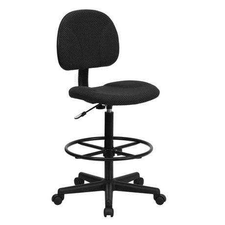 Click here for Flash Furniture Black Patterned Fabric Drafting Ch... prices