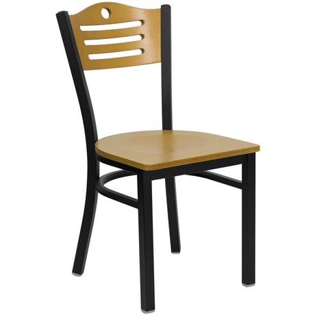 Click here for Flash Furniture Hercules Series Black Slat Back Me... prices
