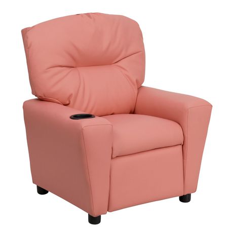Click here for Flash Furniture Contemporary Pink Vinyl Kids Recli... prices