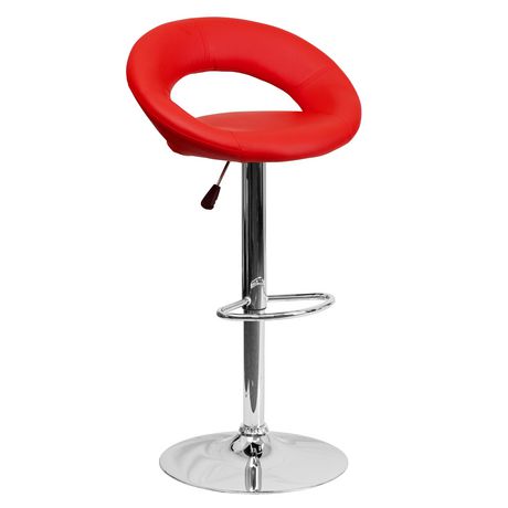 Click here for Flash Furniture Contemporary Red Vinyl Rounded Orb... prices