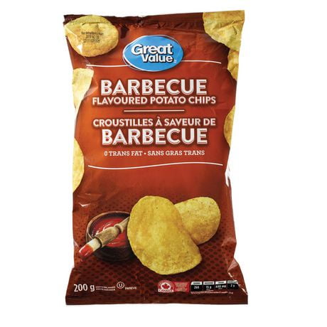 Great Value Barbeque Flavoured Potato Chips | Walmart Canada