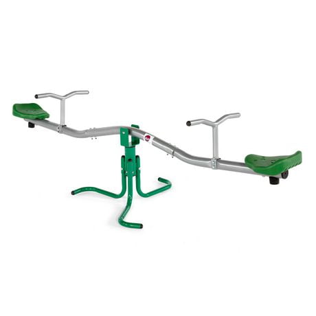Plum Play Green & Silver Rotating Unisex See Saw for ages 3 years plus ...
