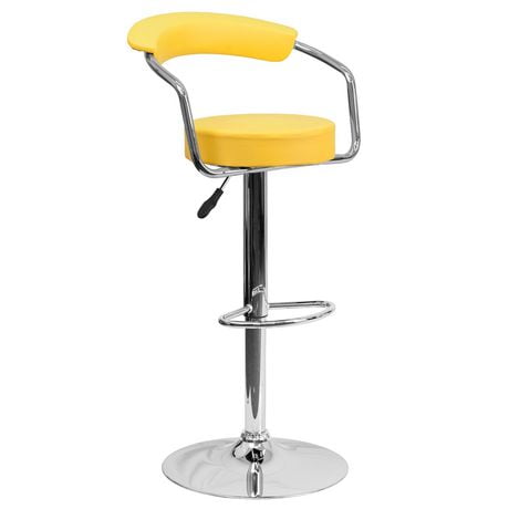 Click here for Flash Furniture Contemporary Yellow Vinyl Adjustab... prices
