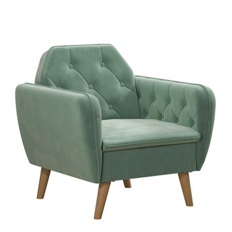 Click here for Dhp Novogratz Teresa Memory Foam Chair Green prices