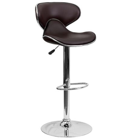 Click here for Flash Furniture Contemporary Cozy Mid-Back Brown V... prices