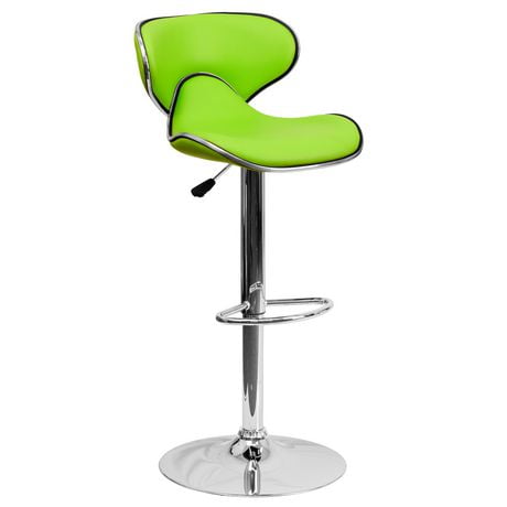 Click here for Flash Furniture Contemporary Cozy Mid-Back Green V... prices