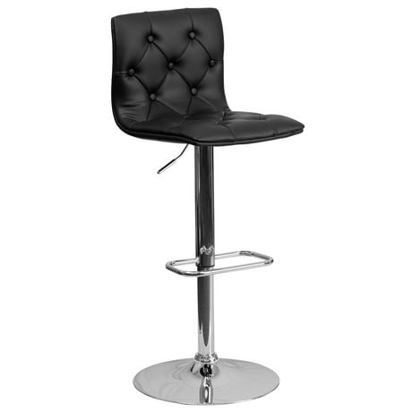 Click here for Flash Furniture Contemporary Button Tufted Black V... prices
