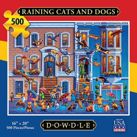 Dowdle Jigsaw Puzzle - Raining Cats And Dogs - 500 Piece | Walmart Canada