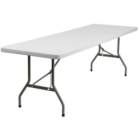 Click here for Flash Furniture 30W X 96L Granite White Plastic Fo... prices
