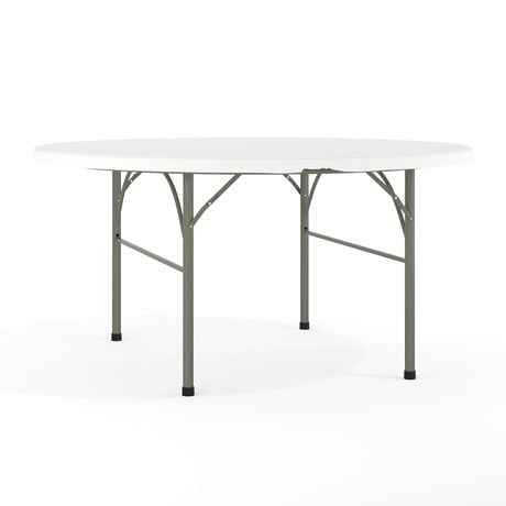 Click here for Flash Furniture 60 Round Bi-Fold Granite White Pla... prices