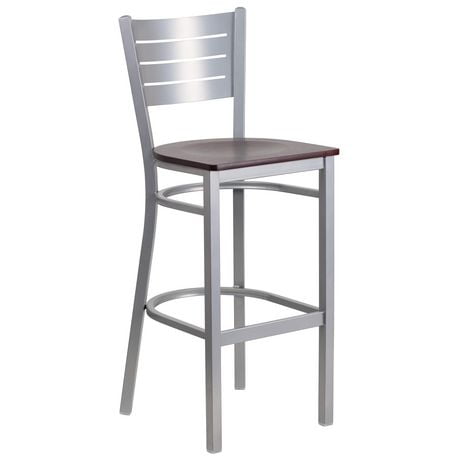 Click here for Flash Furniture Hercules Series Silver Slat Back M... prices