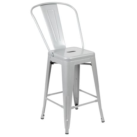 Click here for Flash Furniture 24 High Silver Metal Indoor-Outdoo... prices