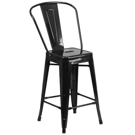 Click here for Flash Furniture 24 High Black Metal Indoor-Outdoor... prices