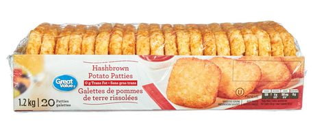 Great Value Original Hashbrown Patties | Walmart Canada