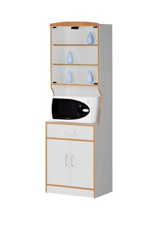 Click here for Home Basics Large Wood Microwave Cabinet  White Wh... prices