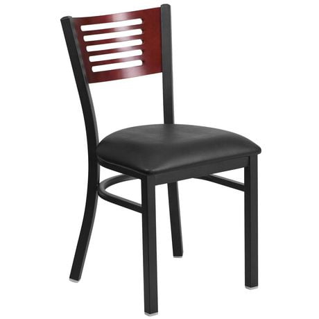 Click here for Flash Furniture Hercules Series Black Slat Back Me... prices