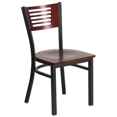 Click here for Flash Furniture Hercules Series Black Slat Back Me... prices