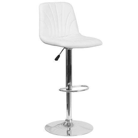 Click here for Flash Furniture Contemporary White Vinyl Adjustabl... prices