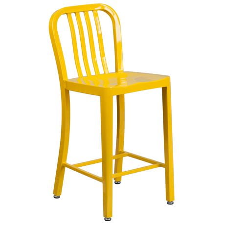 Click here for Flash Furniture 24 High Yellow Metal Indoor-Outdoo... prices