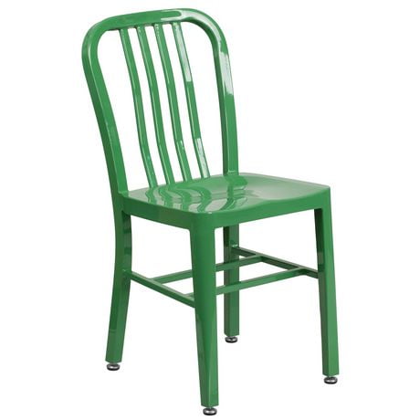 Click here for Flash Furniture Green Metal Indoor-Outdoor Chair G... prices