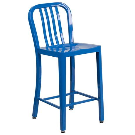 Click here for Flash Furniture 24 High Blue Metal Indoor-Outdoor... prices