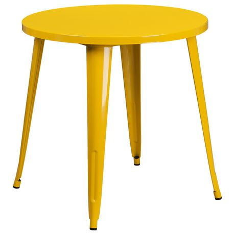Click here for Flash Furniture 30 Round Black Metal Indoor-Outdoo... prices