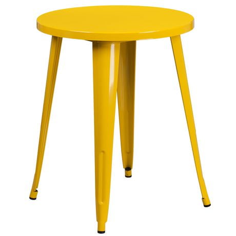 Click here for Flash Furniture 24 Round Black Metal Indoor-Outdoo... prices