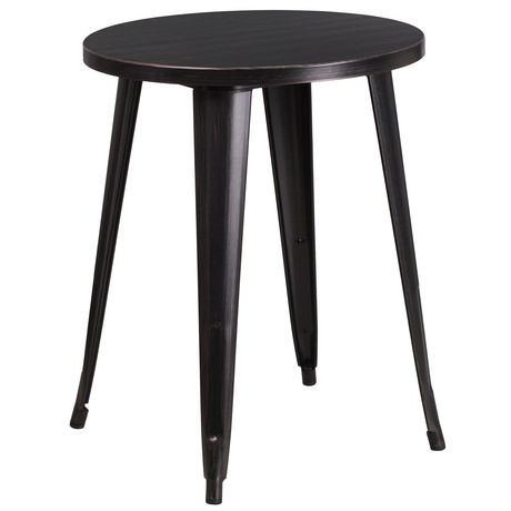 Click here for Flash Furniture 24 Round Black Metal Indoor-Outdoo... prices