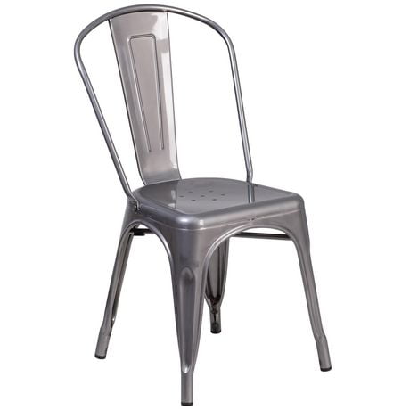 Click here for Flash Furniture Clear Coated Metal Indoor Stackabl... prices