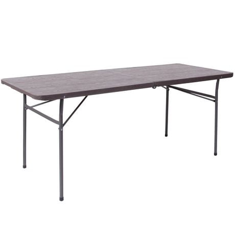 Click here for Flash Furniture 30W X 72L Bi-Fold Brown Wood Grain... prices