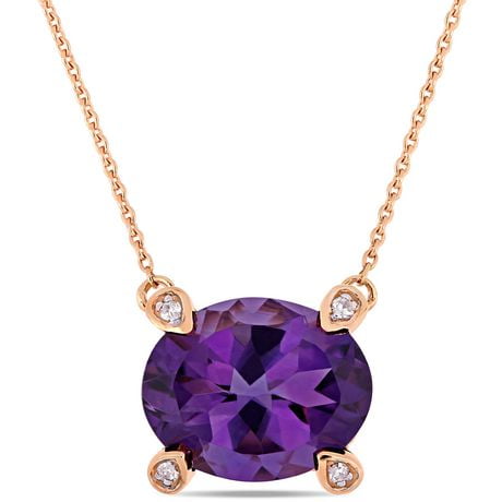 Click here for Tangelo 2-3/8 Carat T. G.W. Amethyst And Diamond-A... prices