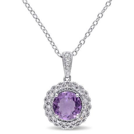 Click here for Tangelo 1-1/3 Carat T. G.W. Amethyst And 1/10 Cara... prices