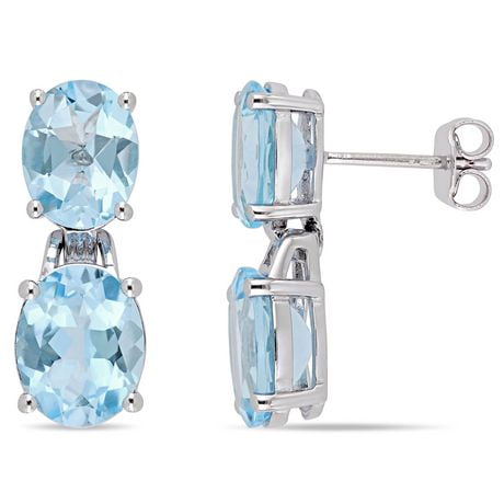 Click here for Tangelo 12-5/8 Carat T. G.W. Oval Blue Topaz Sterl... prices