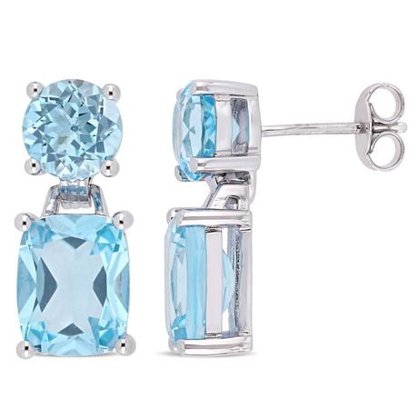Click here for Tangelo 11-1/6 Carat T. G.W. Blue Topaz Sterling S... prices