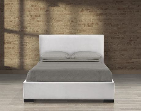 Click here for Brassex Inc Queen Platform Bed  Grey Grey Queen prices