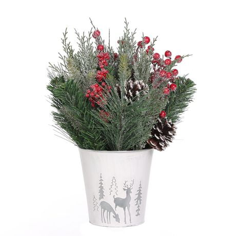 Christmas 15in Mini Potted Tree | Walmart Canada