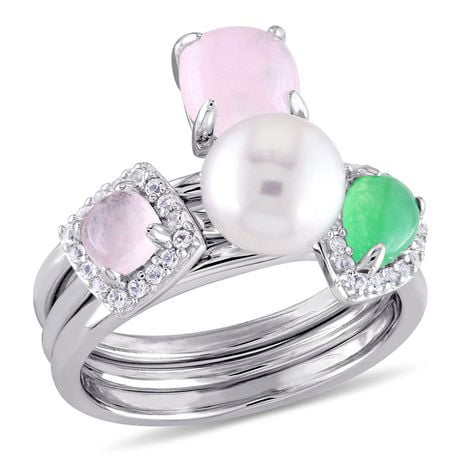 Click here for Tangelo 2-1/10 Carat T. G.W. White Topaz  Pink And... prices