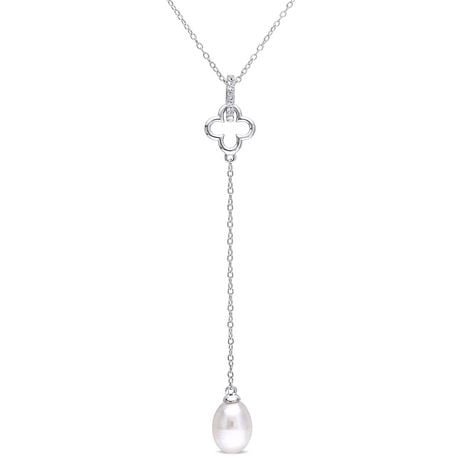Click here for Miabella 8-8.5Mm Cultured Freshwater Pearl And Whi... prices