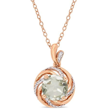 Click here for Tangelo 1-7/8 Carat T. G.W. Green Amethyst  White... prices