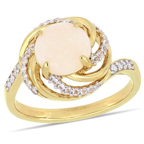 Click here for Tangelo 1-3/8 Carat T. G.W. Opal White Topaz And D... prices