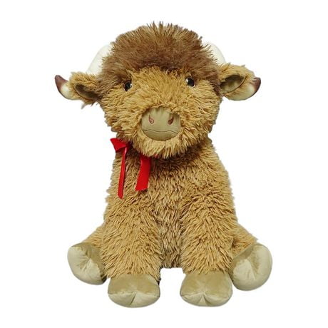 Way to Celebrate Jumbo Plush Bull, brown 23inch - Walmart.ca