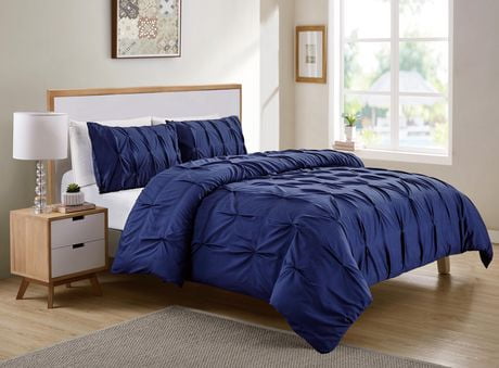 Click here for Safdie & Co. Duvet Cover Set 3Pc K Pintucked Blue... prices