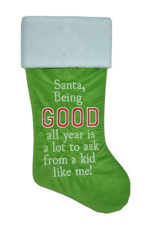 Holiday time Embroidered Stocking - Walmart.ca