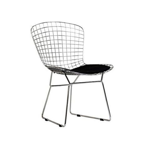 Dining Chair, Metal frame, Black upholstered Seat | Walmart Canada