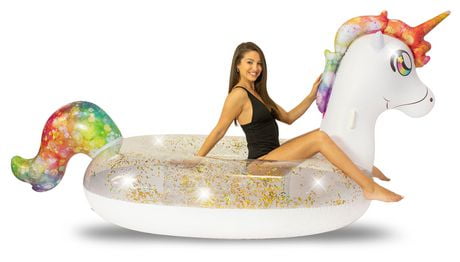 Click here for Poolcandy Glitter Unicorn Gigantic Beach & Pool Ra... prices
