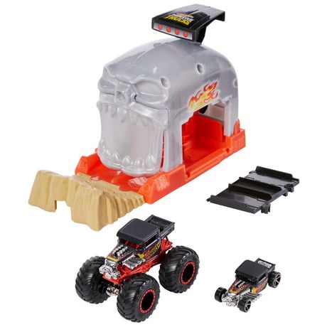 Click here for Hot Wheels Monster Trucks Pit And Launch Bone Shak... prices