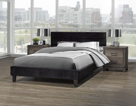 Click here for Brassex Inc Orabelle Queen Platform Bed  Black Bla... prices