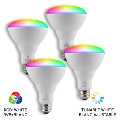 Click here for Bazz Smart Home Wi-Fi Rgb 10W Led Br30 Bulb (4-Pac... prices