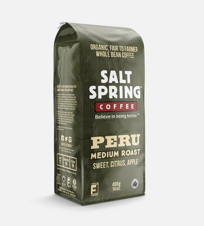 Salt Spring Coffee Organic Medium Roast Coffee | Walmart Canada