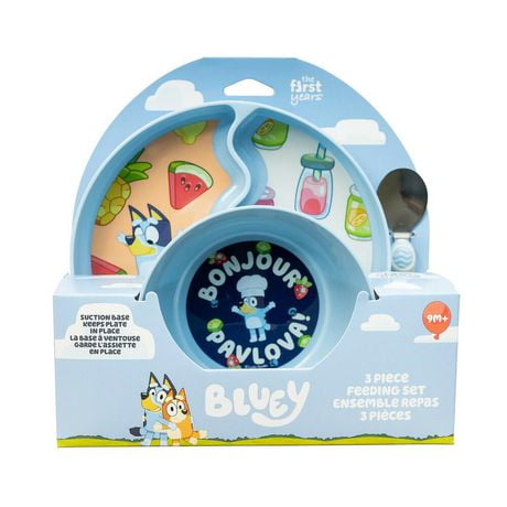 BLUEY 3 PIECE DINNER SET, Bowl, Plate & Spoon - Walmart.ca
